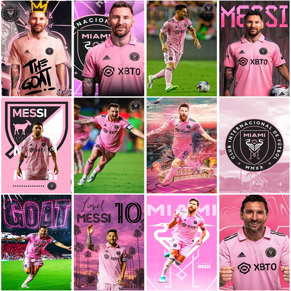 Lionel Messi Inter Miami Fridge Magnet Murah Size 7x10 cm | Shopee Malaysia