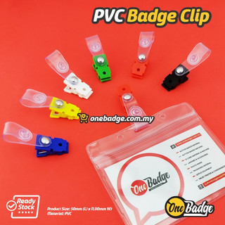 PVC Name Badge Clips (10pcs/pkt) | Name Badge Holder | PVC Strap Tag ...