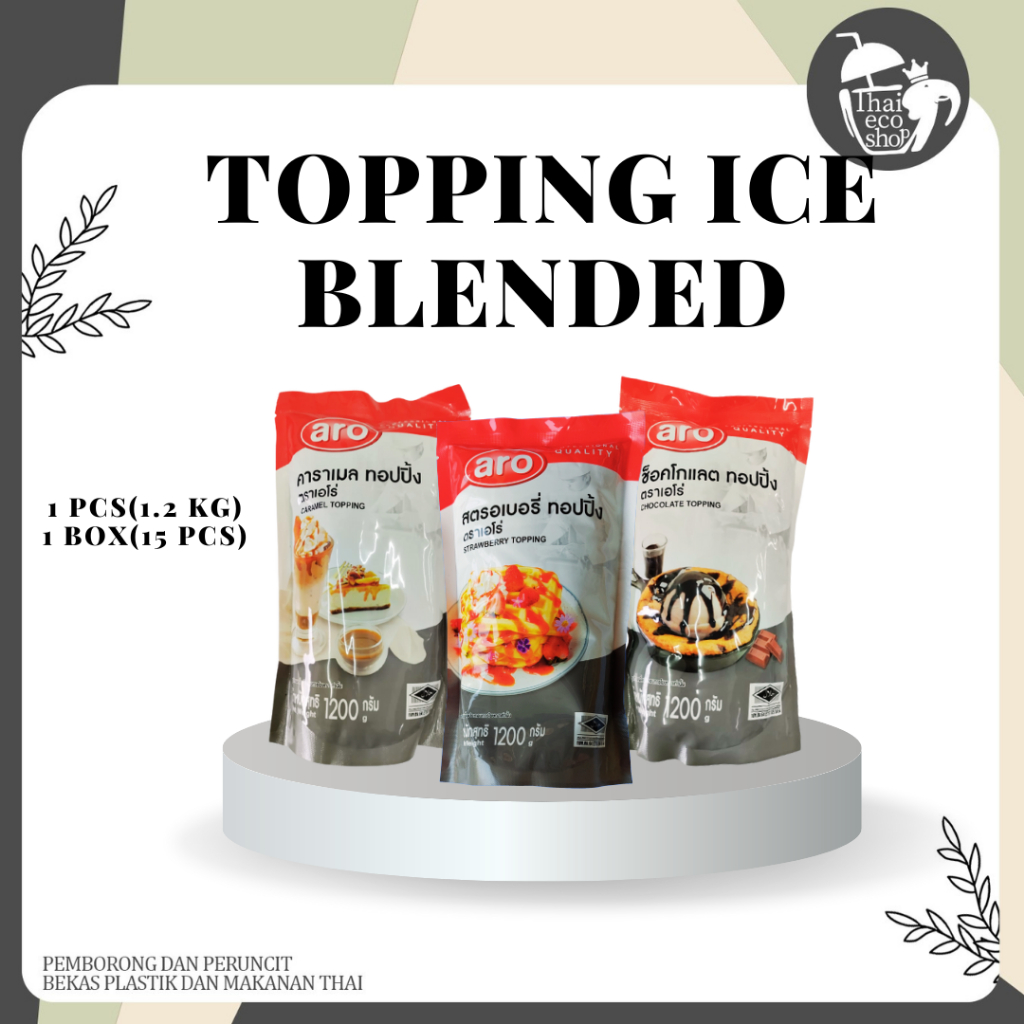 Topping Syrup Brand Aro Thai Food Topping Ice Blended Topping Cake ...