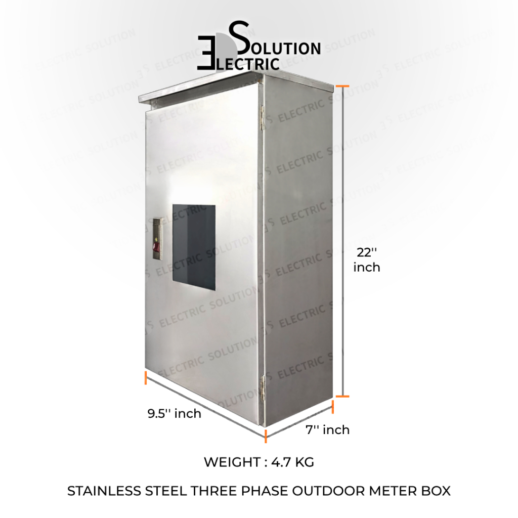 STAINLESS STEEL 1 & 3 PHASE OUTDOOR METER BOX SINGLE 1PHASE THREE ...
