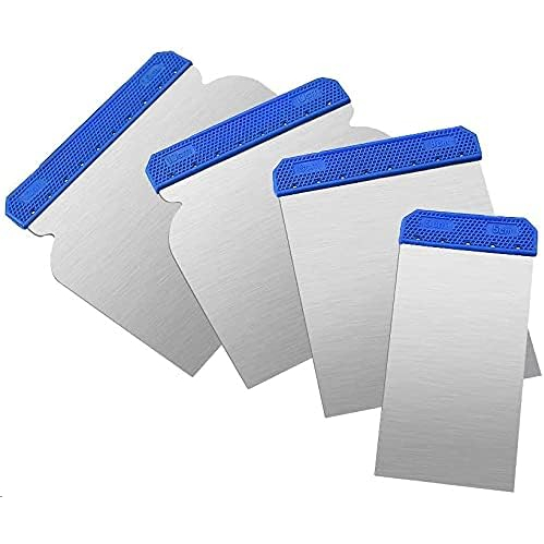 4PC Scraper Set Steel Putty Knife Flexible Dry Wall Plastering Scraper Pisau Dempul 补泥刀 | Shopee ...