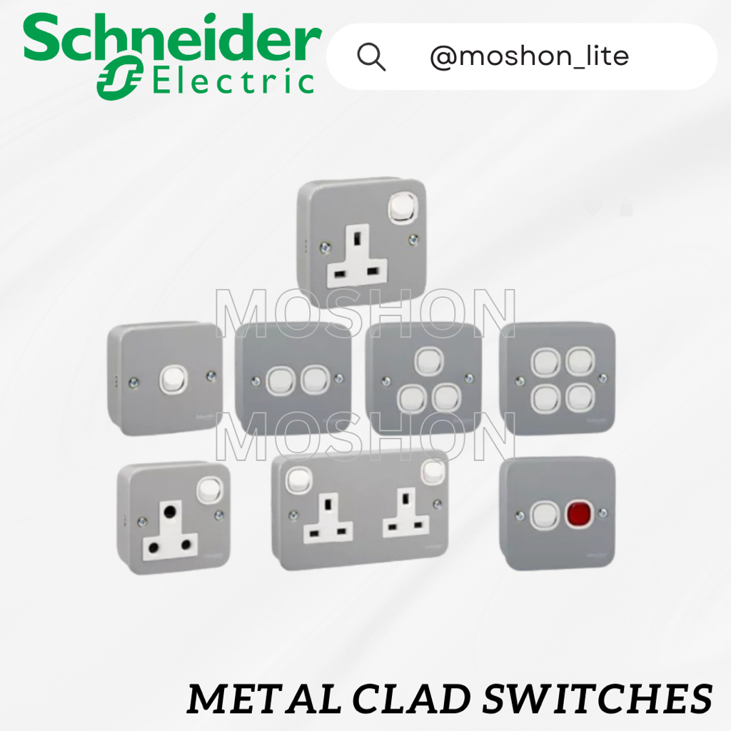 Schneider/CLIPSAL ESM Series Metal Clad Switches and Sockets Outlet ...