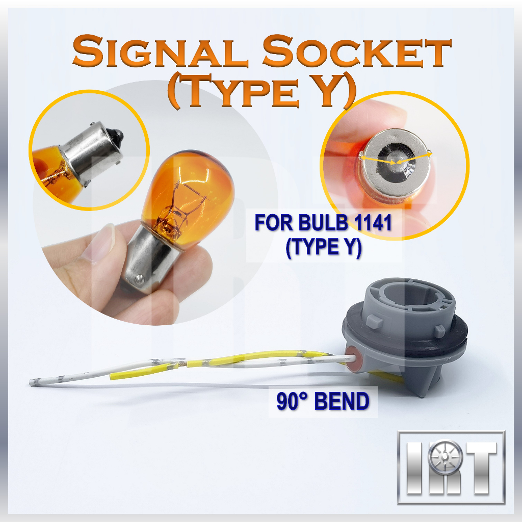 Car Signal Bulb Socket 1156 1141 BA15S Brake Parking Light Lamp LED ...