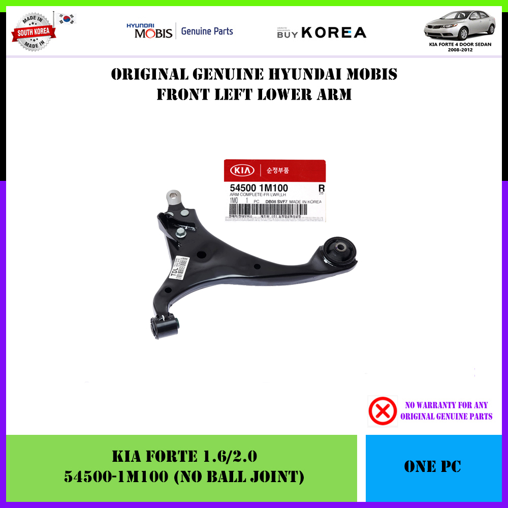 Kia Forte 1.6/2.0 Genuine Mobis Front Suspension Lower Arm No Ball ...