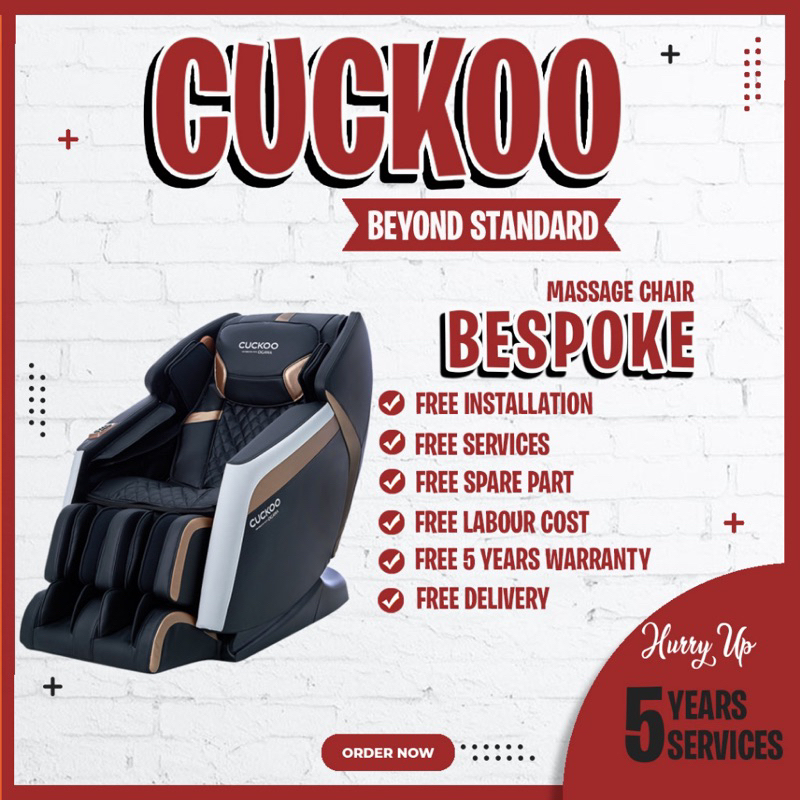 🔥 NEW BESPOKE MASSAGE CHAIR CUCKOO X OGAWA [ Free 5 Years Service ] 🔥 ...