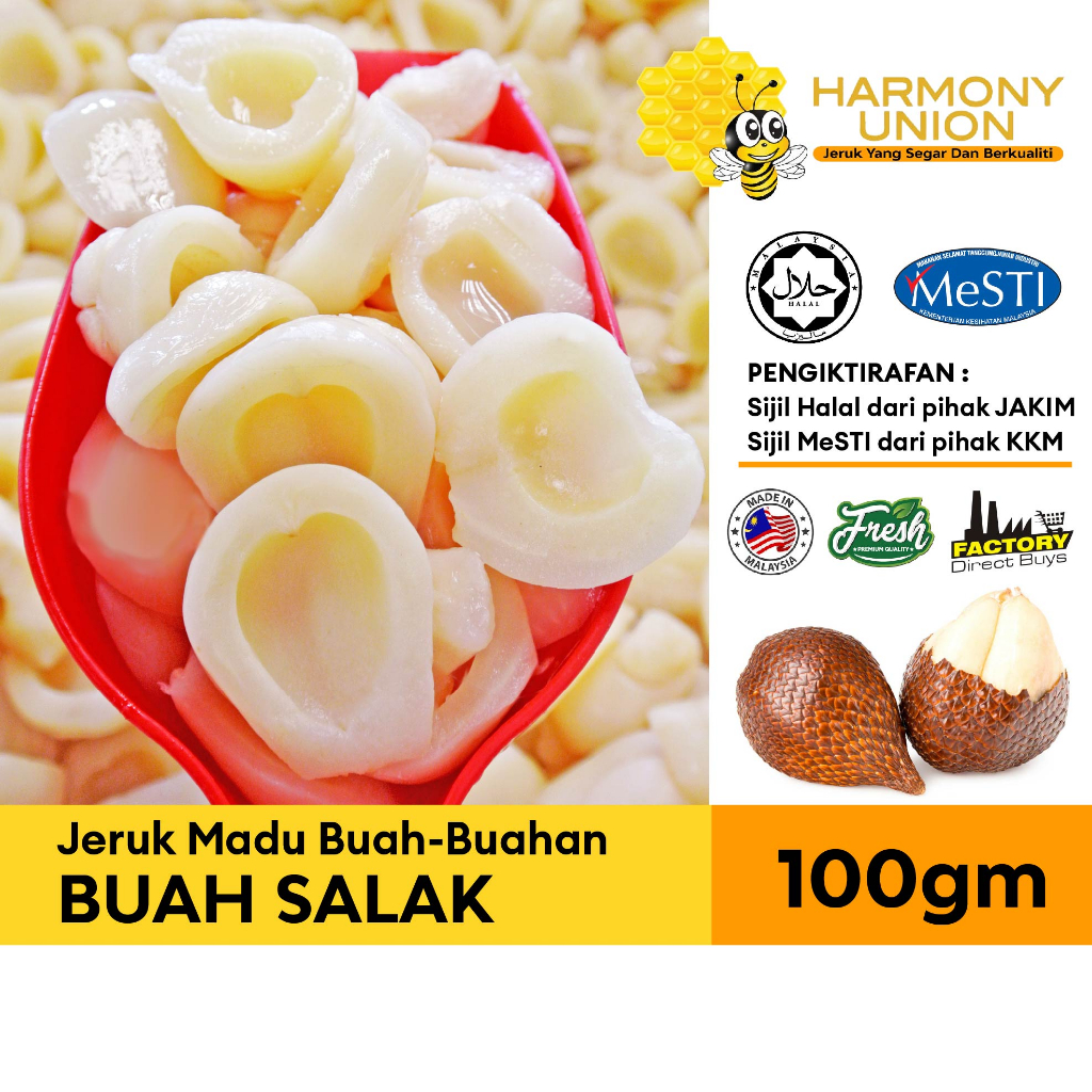 Harmony Union | Jeruk Madu Buah Salak | Halal Local Fruits Pickles ...