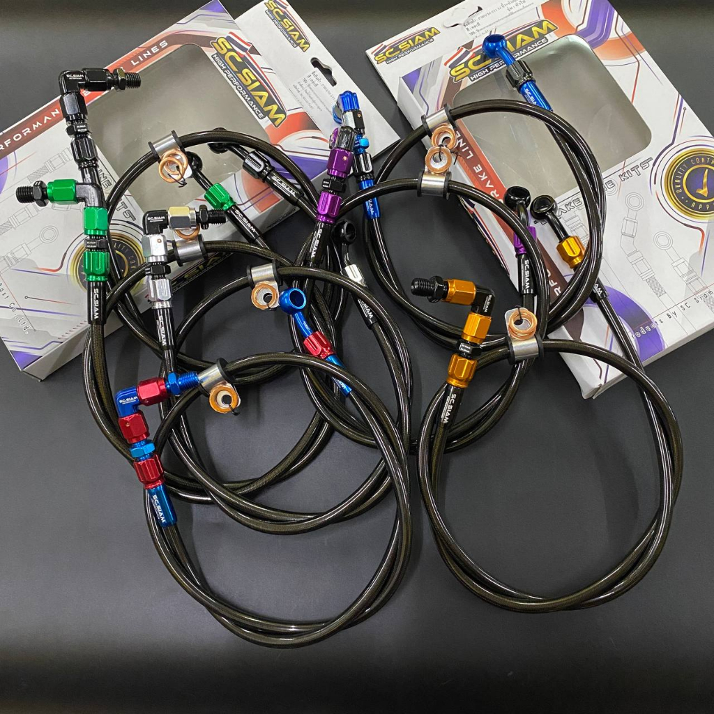 🔥🇹🇭 HOSE BRAKE QUICK RELEASE 90 DEGREE ORIGINAL SC SIAM 96CM🔥🇹🇭 HOSE ...