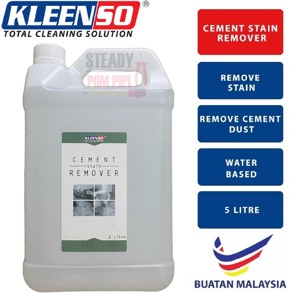 5L KLEENSO CEMENT STAIN REMOVER / PENCUCI LANTAI MOSAIC MOZEK / BUANG ...