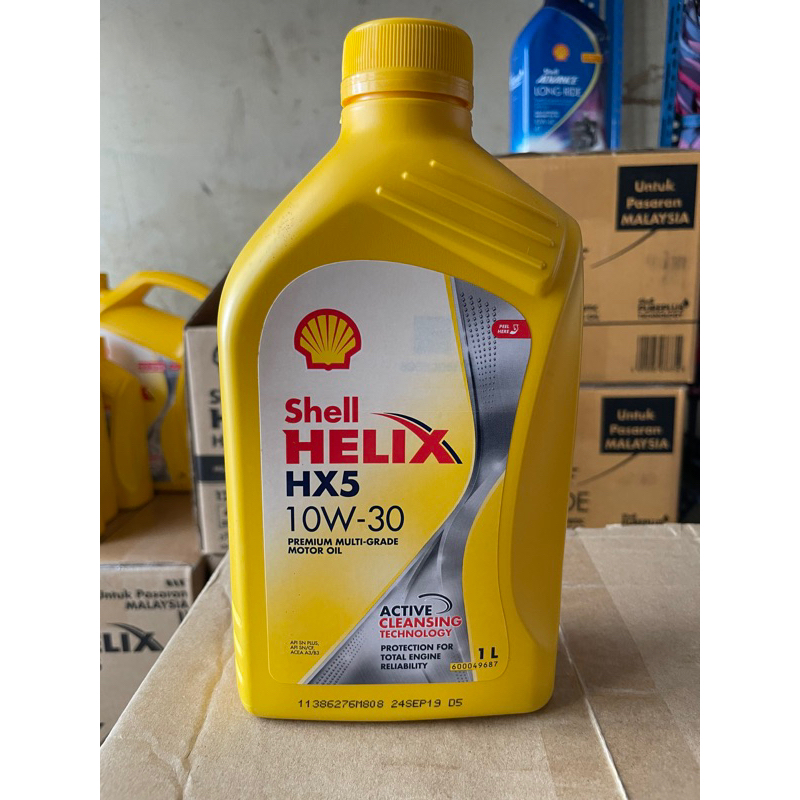 Shell Helix HX5 10W30 (1L) - Mineral, Minyak Hitam Kereta/Lubricant oil ...