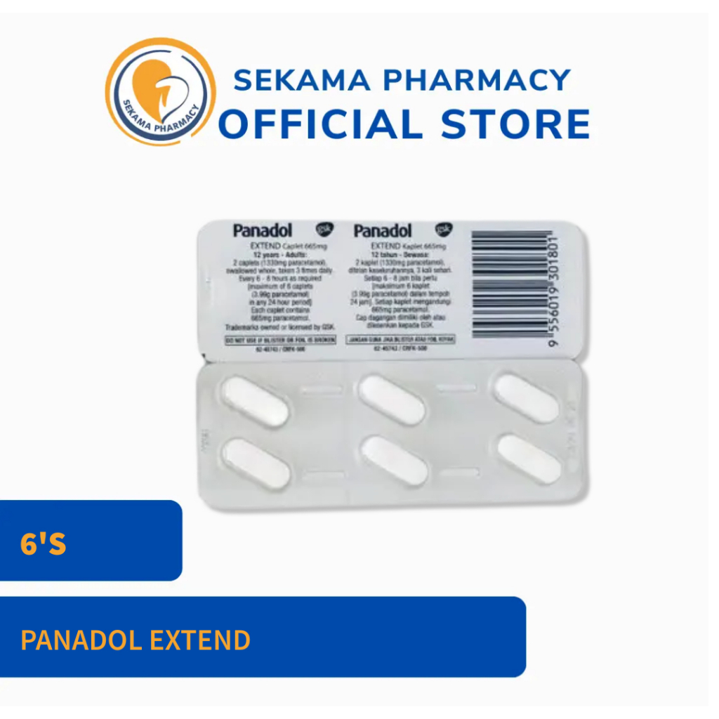 PANADOL EXTEND (FOR MUSCLE & JOINT PAIN) 6'S/STRIP [EXP: 3/2026 ...
