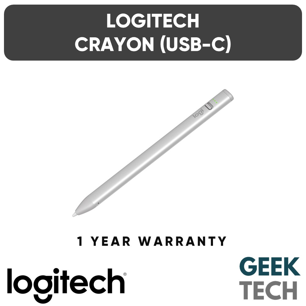 LOGITECH Crayon (USB-C) Digital Pencil for iPads (2018 and Later) with ...