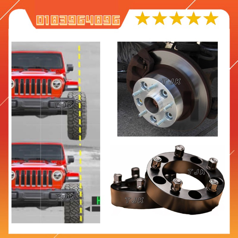 (2PC) 4X2 4X4 WHEEL SPACER RIM SPACER 30MM 38MM HILUX RANGER TRITON ...