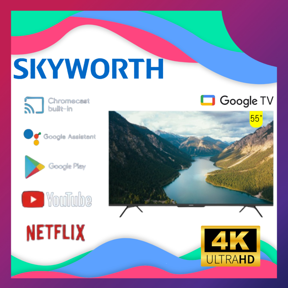 SKYWORTH 55" 4K GOOGLE TV [ 55SUE7600 ] | Shopee Malaysia
