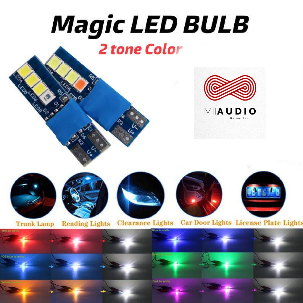 1pcs T10/w5w Wedge car led width lamp trunk cargo area lights door ...