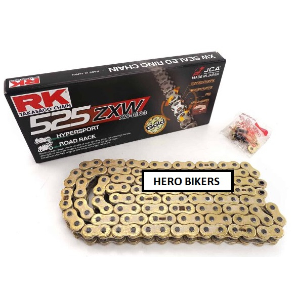 RK 525 ZXW XW- RING CHAIN GOLD 120L RANTAI RK XW RING Z1000 Z900 TNT600 CBR1000 MT09 R1 ZX10 ...