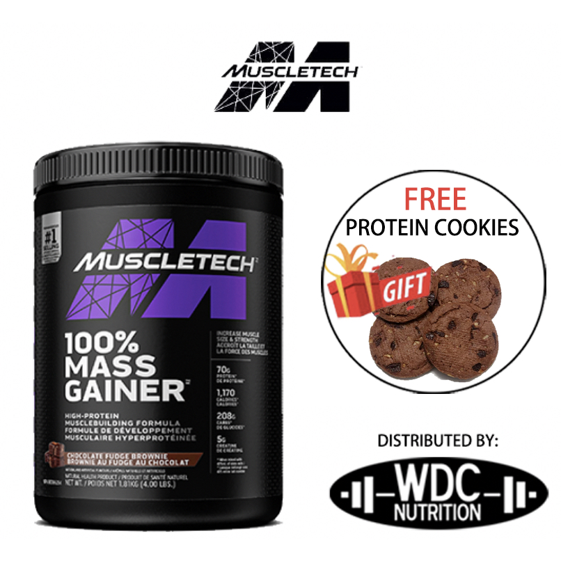 Muscletech 100% Mass Gainer (5.15 lbs) - Weight Gainer, Mass Gainer ...