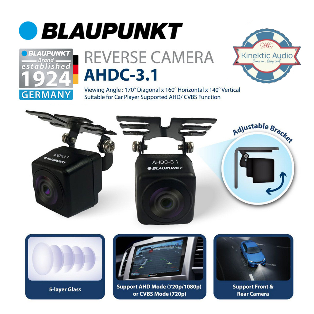 BLAUPUNKT AHD CAR REVERSE CAMERA AHDC 3.1 - 170° Ultra Wide Angle | 5 ...