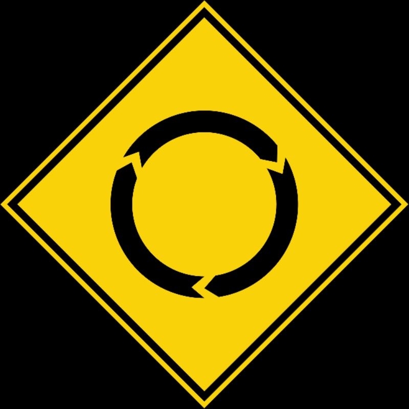 Road Sign / Penanda Jalan / Sign / PUSINGAN BULATAN | Shopee Malaysia