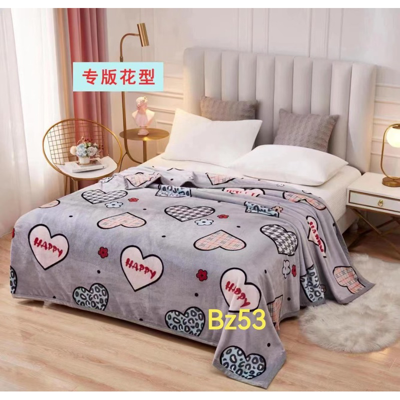 Selimut Baldu Gebu Lembut Bercorak Murah Soft Comforter Fluffy Fannel ...