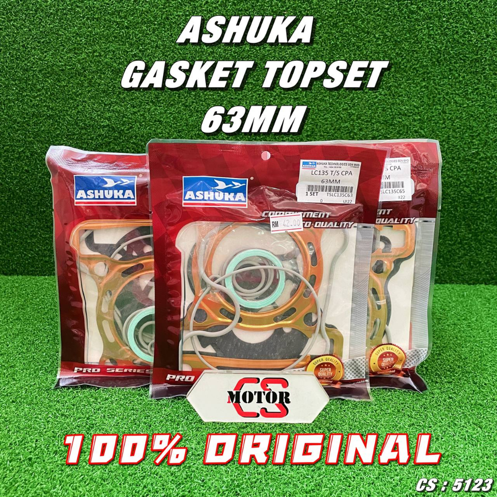 ASHUKA GASKET TOP SET LC135 LC135 TOPSET GASKET COPPER GASKET OVERHAUL ...