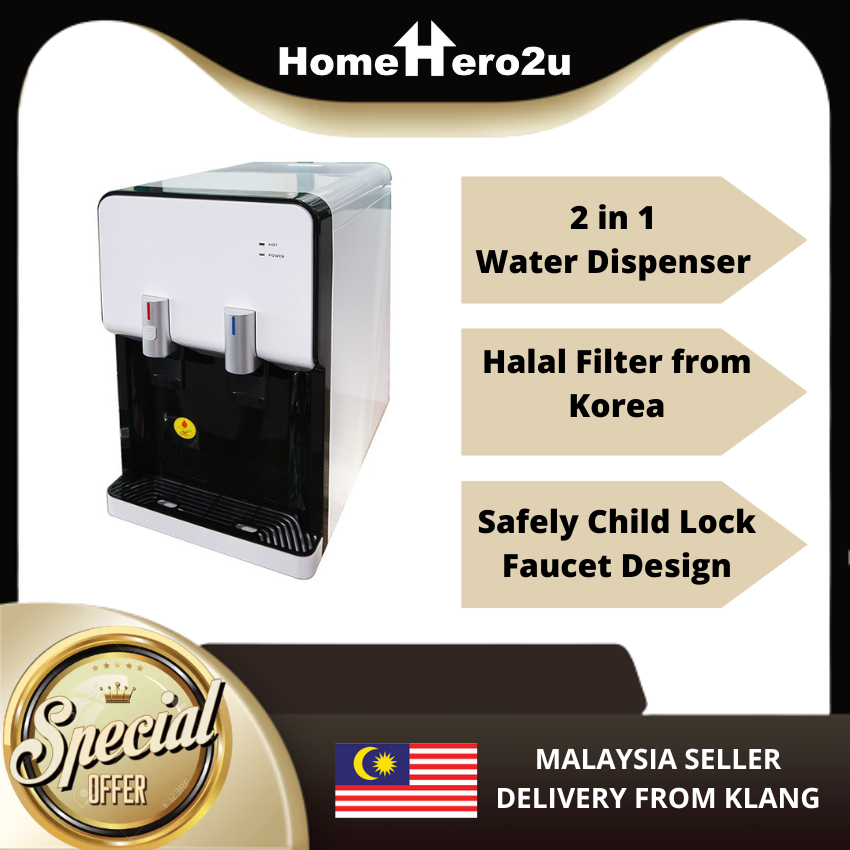 Water Dispenser FT520 (Hot & Normal) with 4 Filters Halal Korea Water ...