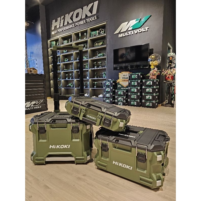 Hikoki Heavy Duty Multi Cruiser (3 Layer Tool Box) - Army Green ...