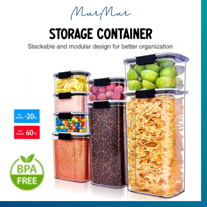 [MurMur] Plastic Food Storage Container | Kitchen Refrigerator | Bekas ...