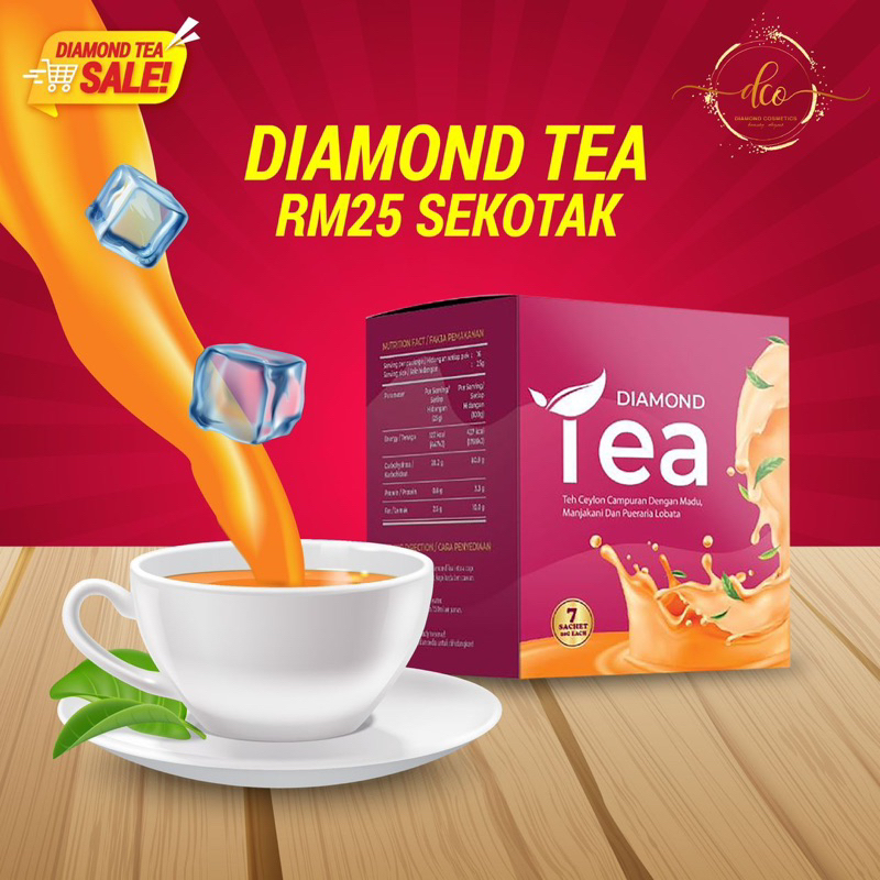 DCO Diamond Cosmetics Diamond Tea, Langsing, Kurus, Stroke, Penyakit ...
