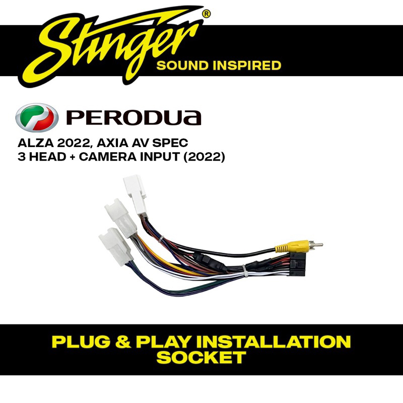 Kabel Harness | Perodua Alza 2022/Axia 2023 Socket Android Player ...