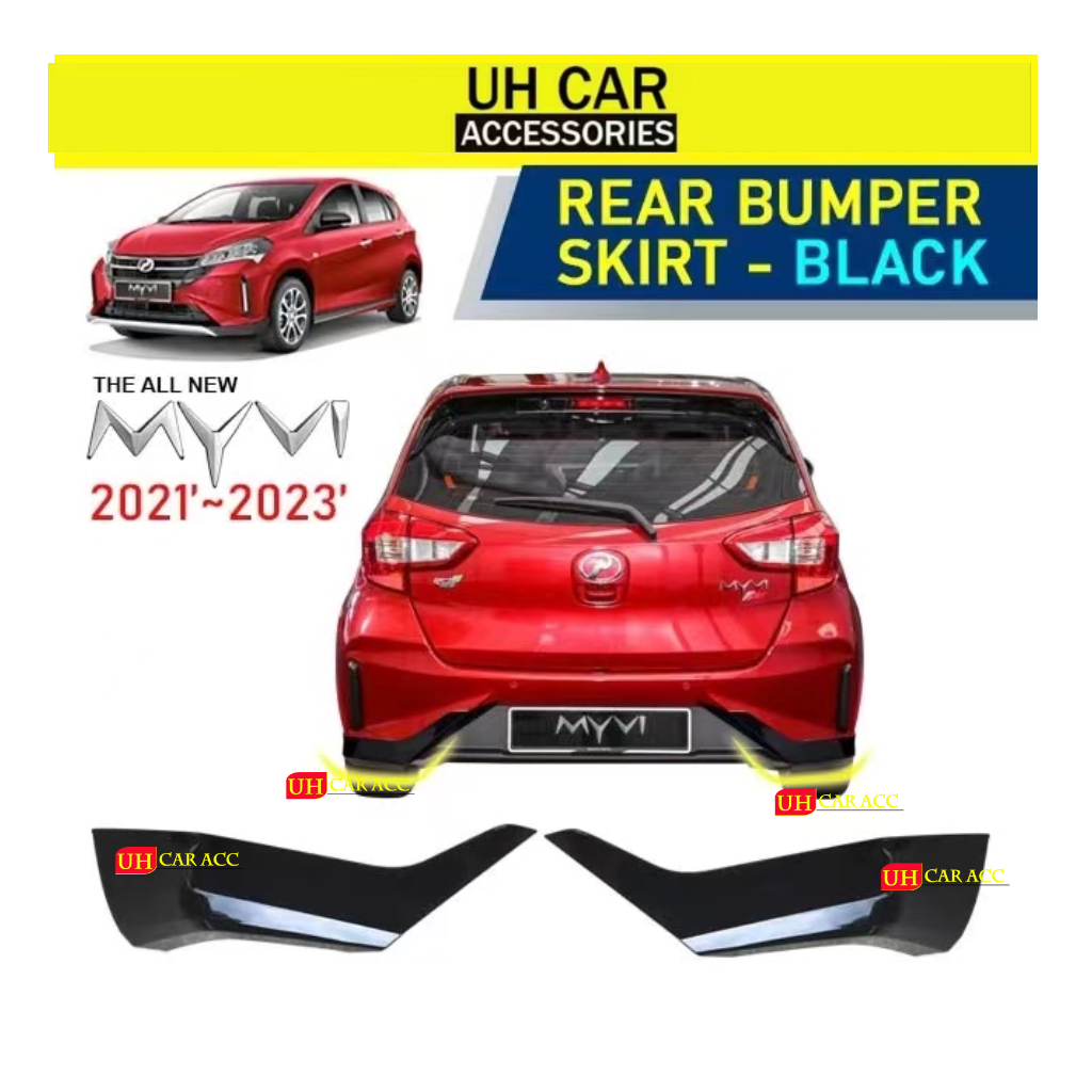 Perodua Myvi G3 2023 Rear Skirt Gear Up New Facelift Bumper Body Kit ...