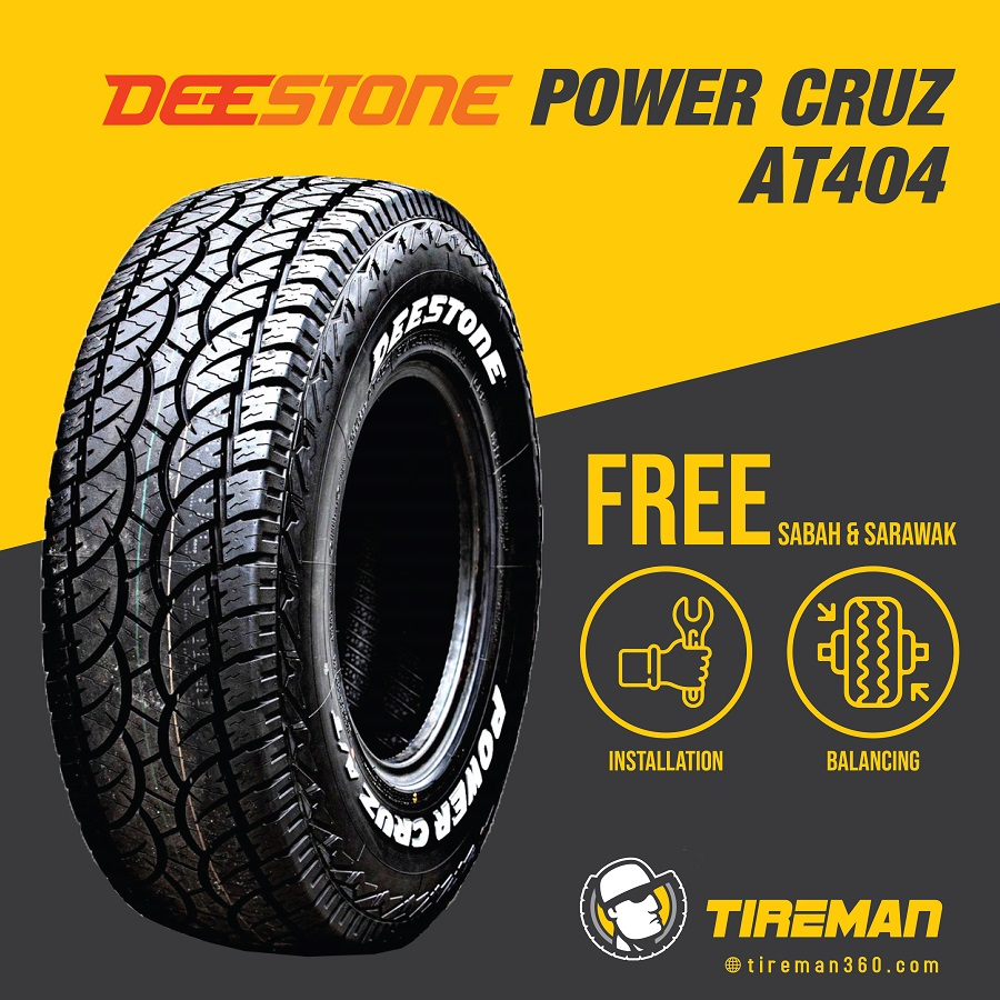 Deestone Power Cruz AT404 265/65R17 265/70R16 Inch Tayar Tire (FREE ...