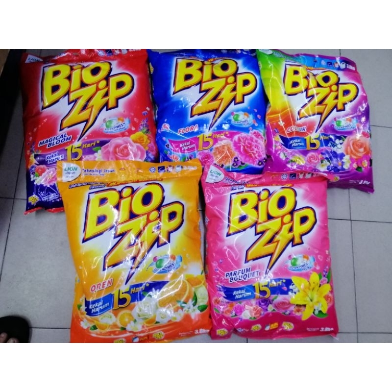 Biozip detergent powder 3.8kg | Shopee Malaysia