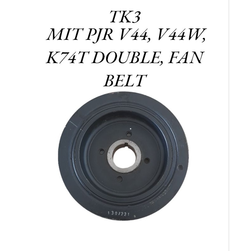 Pulley Crankshaft Mitsubishi Pajero V44 V44w K74t Double Fan Belt