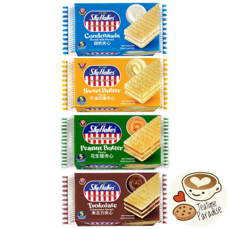 M.Y. San SkyFlakes Sandwich Cracker 5pcs x 30g (Tsokolate / Sweet ...