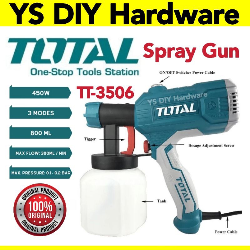 Total Electric Spray Gun 450W TT-3506 | Shopee Malaysia