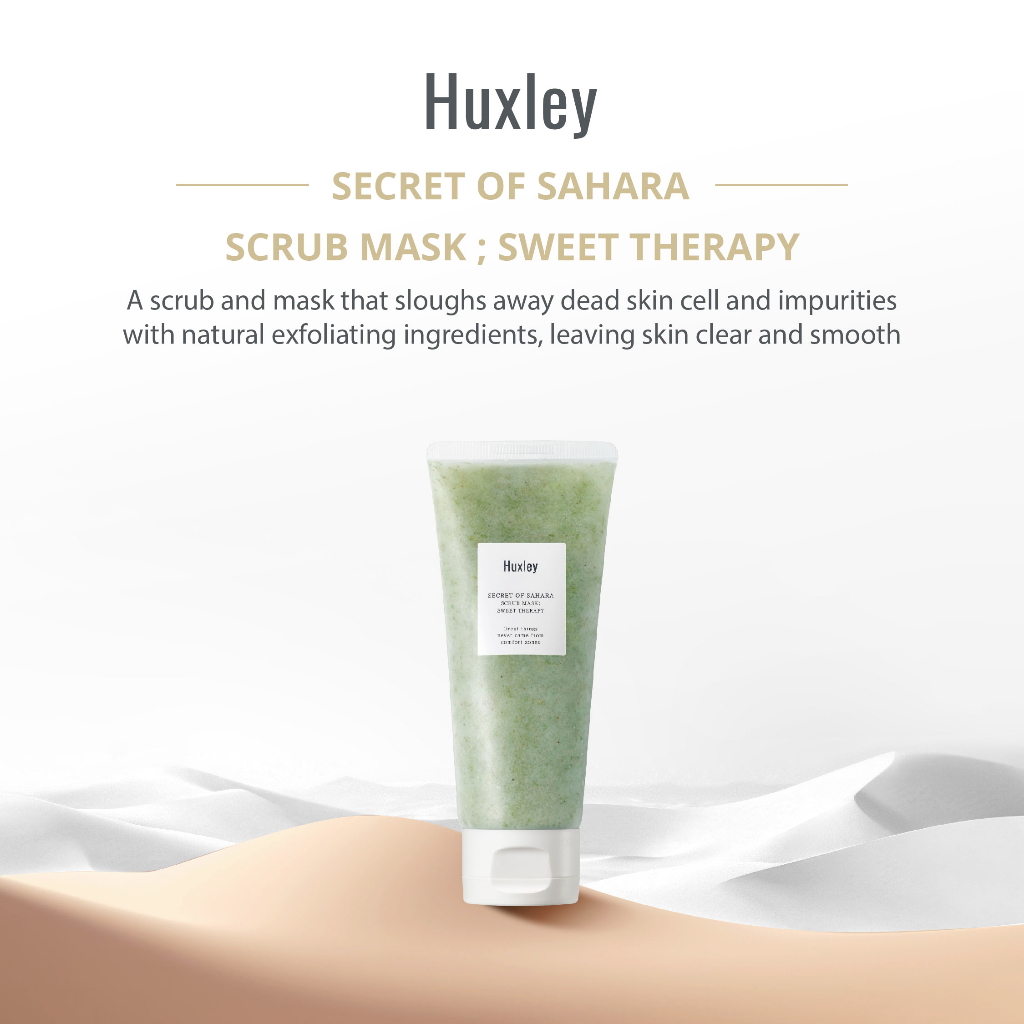 Huxley Official Scrub Mask ; Sweet Therapy - Exfoliate, Soothing ...
