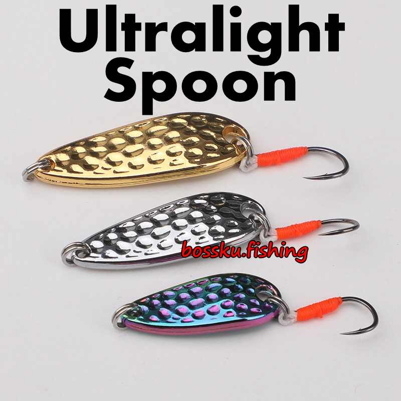2.5g/3.5g/5g Umpan Spoon Kulit Kacang Casting Ikan Sebarau Spoon Lure ...