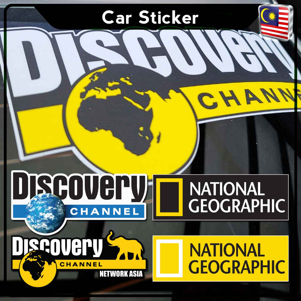 Car Sticker Pelekat Kereta National Geographic Discovery Channel ...