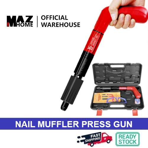 MAZ HOME Powerful Muffler Household Manual Press Nail Gun Roof Wall ...