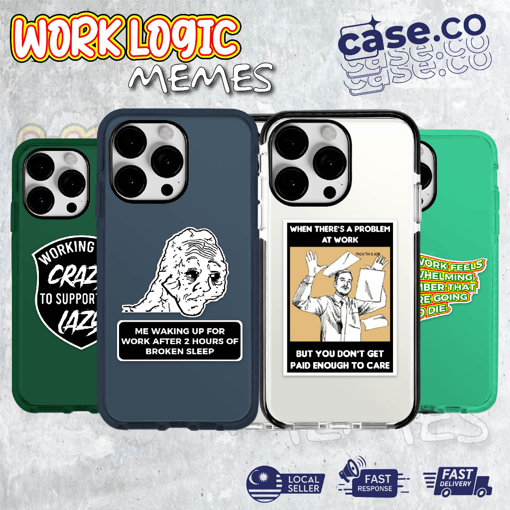 WORK LOGIC MEMES III-DESIGNATED CASE Bumper Case Casing IP 6 until 12 ...