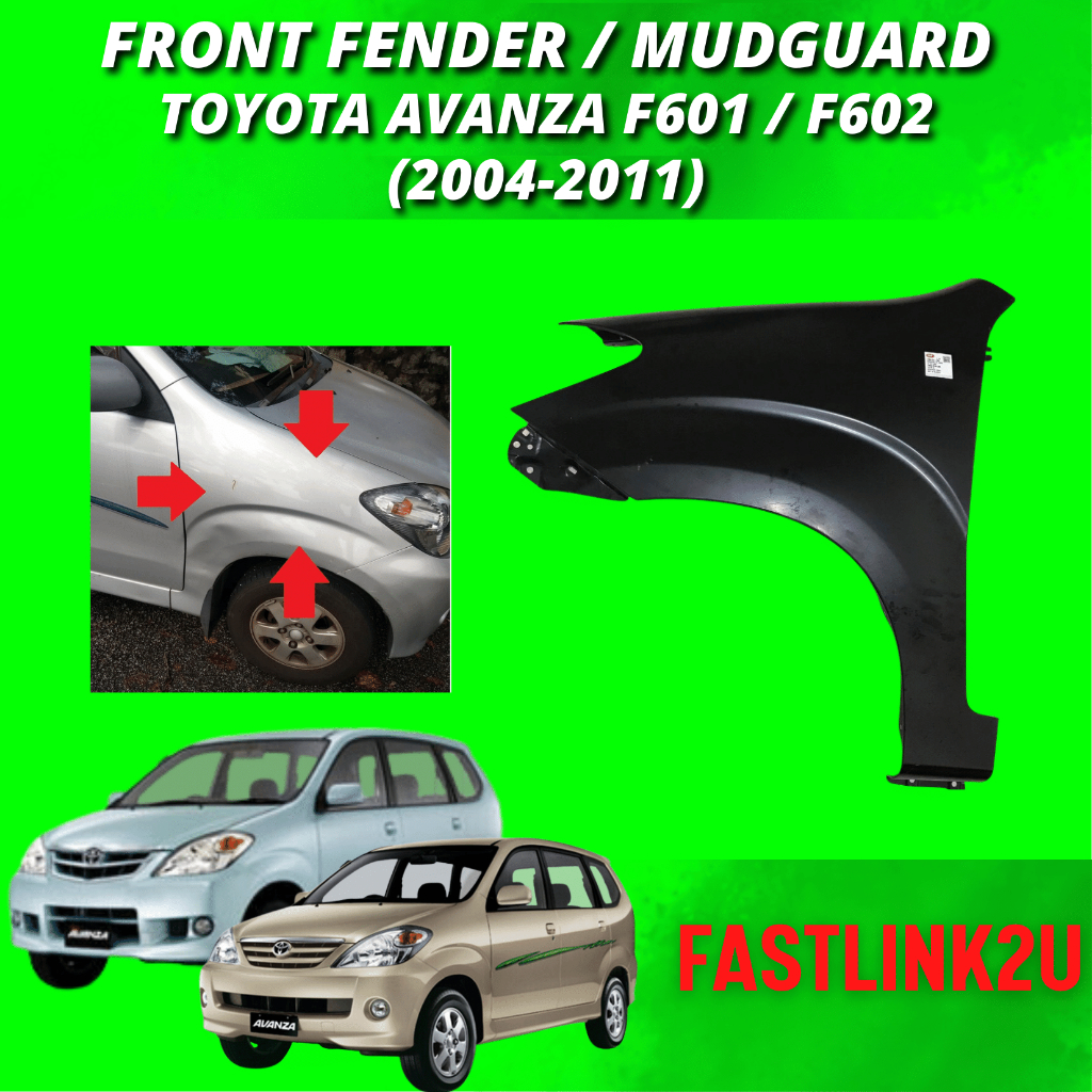 **Toyota Avanza F601 F602 2004 - 2011 Fender , Mudguard Besi New High ...