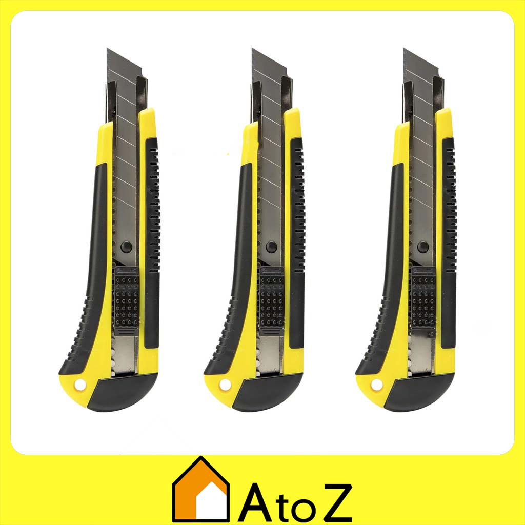 【HEAVY DUTY】 18mm Cutter Knife Paper Cut Blade / Pisau Pemotong / Pisau ...