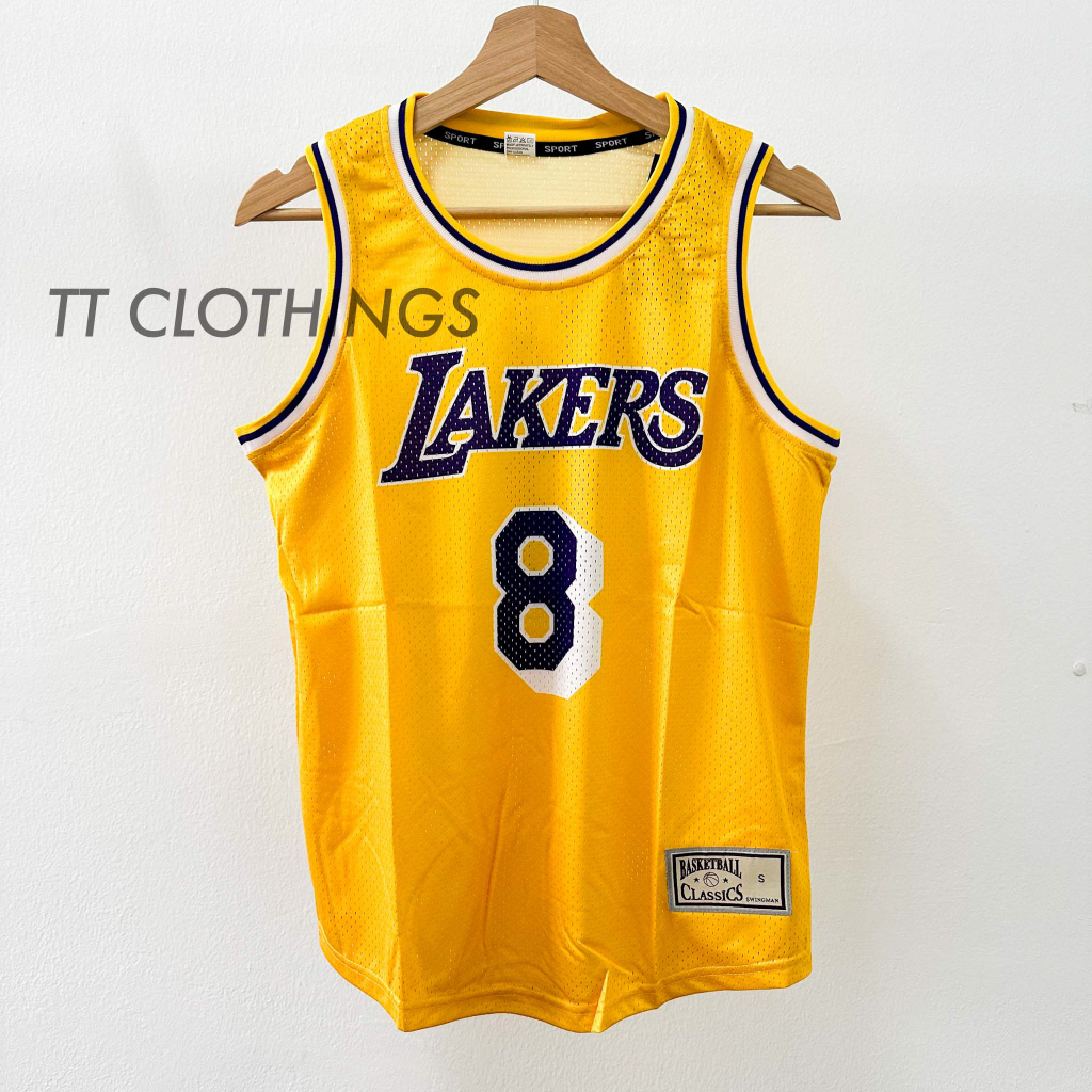 NBA Basketball Jersey Mesh Edition Kobe Lakers #8 Black Singlet Jersi ...