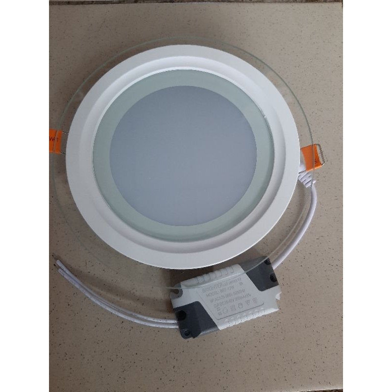 (promosi)BRIGHTER FIGHTER LED GLASS DOWNLIGHT (6500K Daylight )12w ...