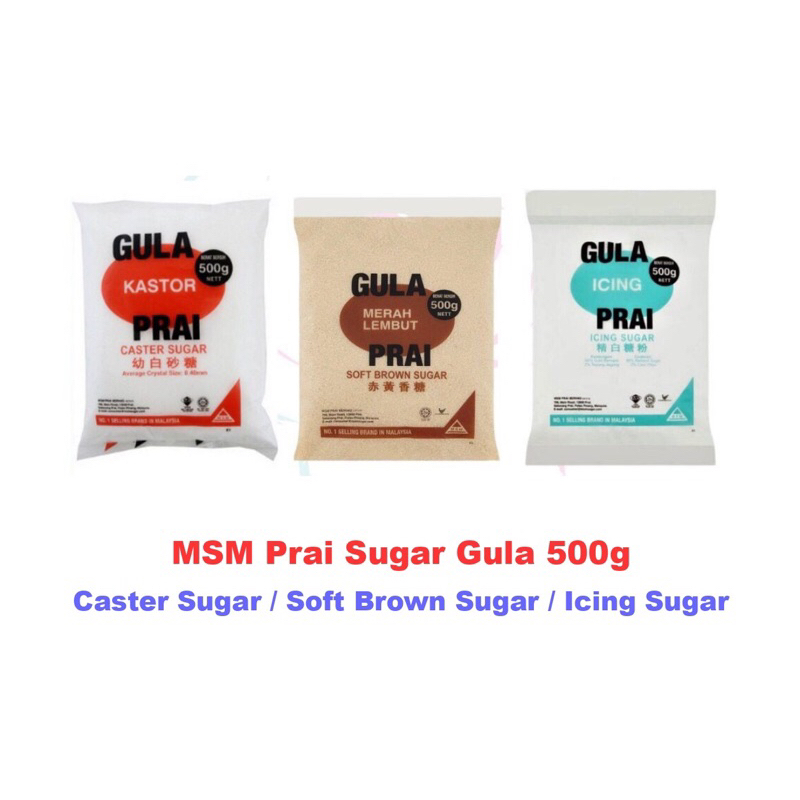MSM Prai Sugar Gula 500g Caster/Soft Brown/Icing | Shopee Malaysia