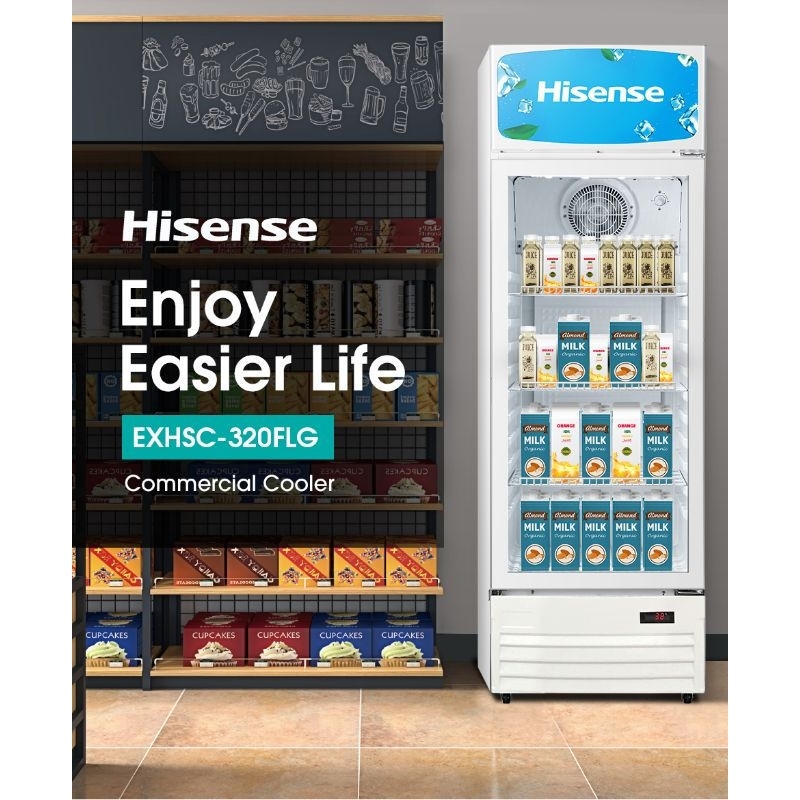 Hisense Showcase Chiller 320L EXHSC-320FLG | Shopee Malaysia