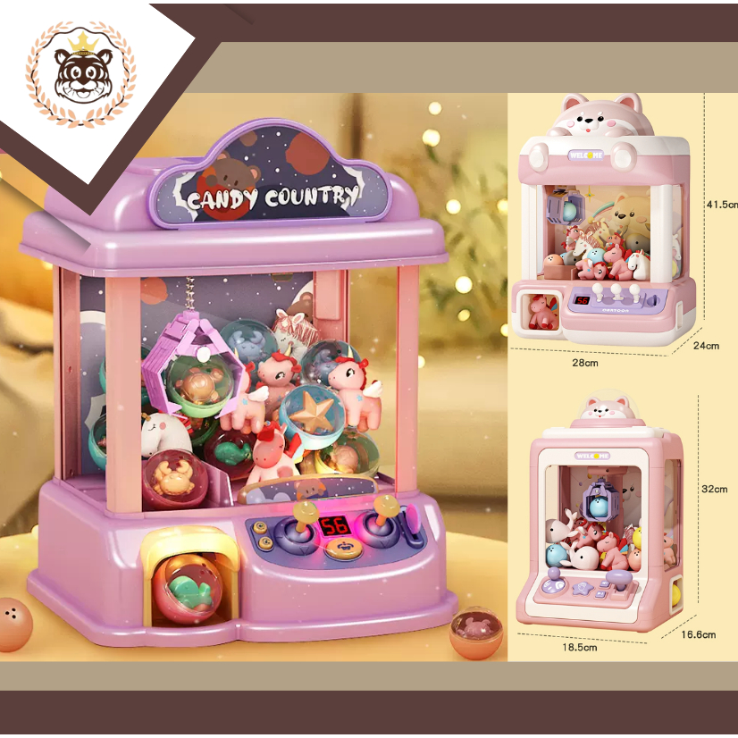 YIMI Kids Claw Machine Mini Claw Large Doll Capsule Toy Auto Claw ...