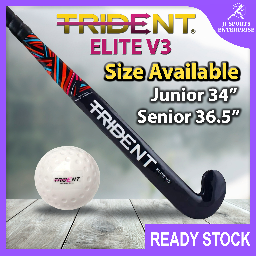 Trident Elite V3 Wood Fibreglass Reinforced Hockey Stick Training ...