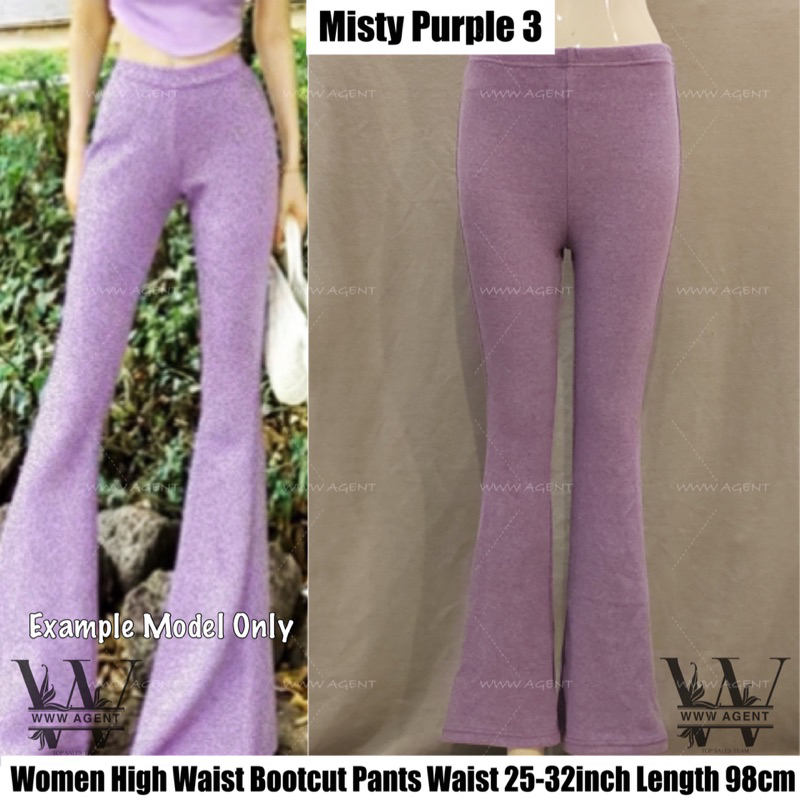 Women High Waist Bootcut Pants Flare Wide Leg Trousers Bell Bottom ...