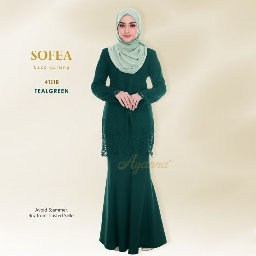 Tema Teal Green Baju Kurung Dewasa Plus size Lace Moden Tunang Bridesmaid Kenduri Raya (Size 34 ...